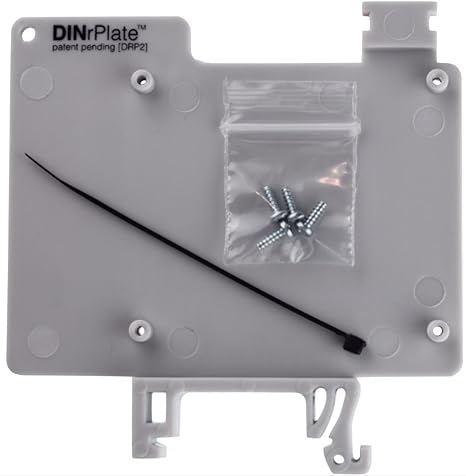 Soporte de riel din para raspberr din r plate dinrailrppizero