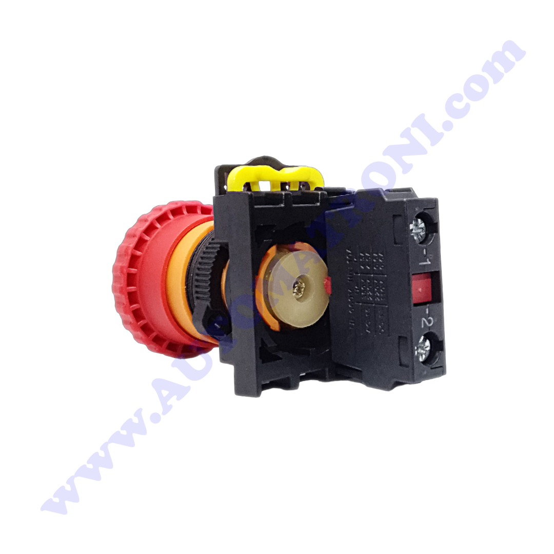 Pulsador emergencia tipo hongo 1nc desenc. p gqele la115a501zs