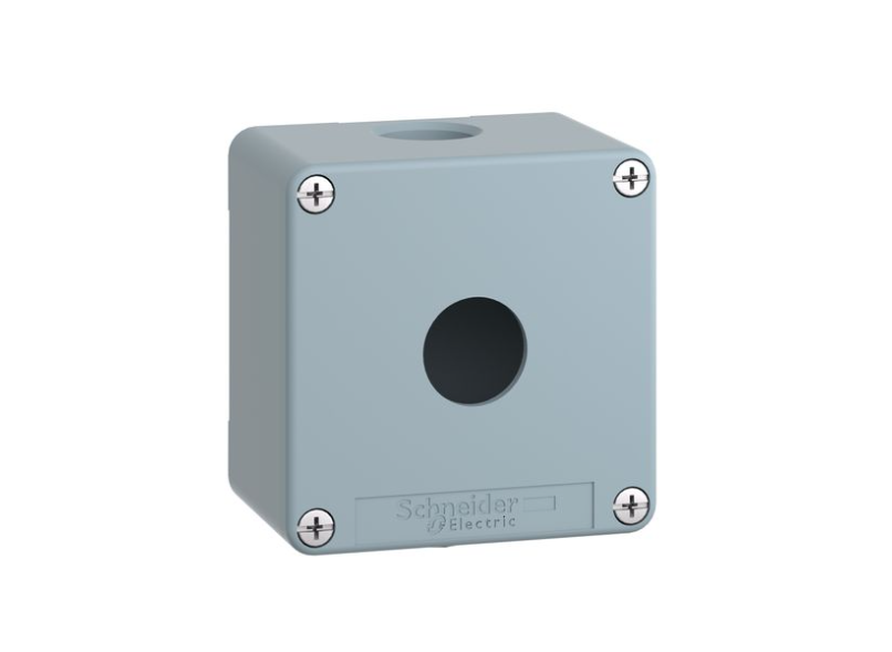 Caja metalica 1 hueco p/pulsadores 22mm schneider xapm1201
