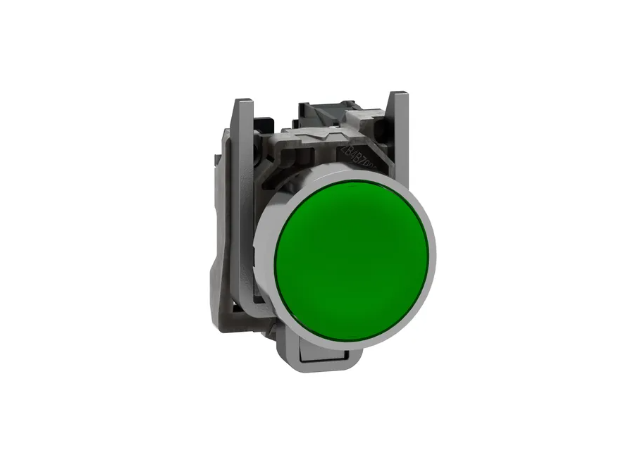 Pulsador rasante 22mm verde 1na schneider xb4ba31