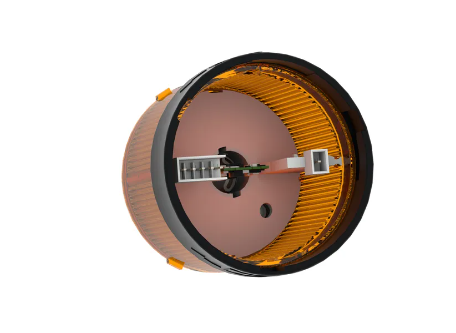 Elemento con led permanente 24 vca/cc naranj schneider xvbc2b5