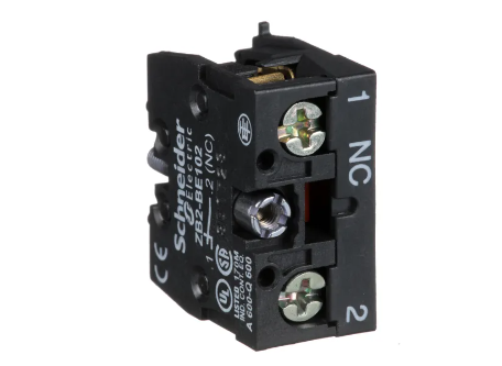 Bloque de contacto 1 nc para botonera colga schneider zb2be102